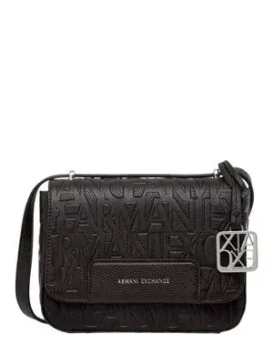 Armani Exchange Embossed Logo Cross Body Bag - Brown