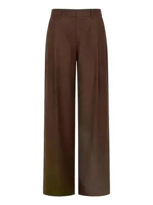 Paul Smith Pleated Wide-leg Trousers - Brown
