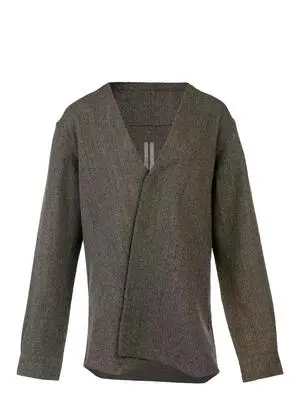RICK OWENS Rick Owens Wrap Style Long Sleeve Blouse