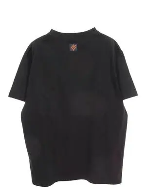 LOUIS VUITTON 2000s Embellished Signature T-shirt - Black
