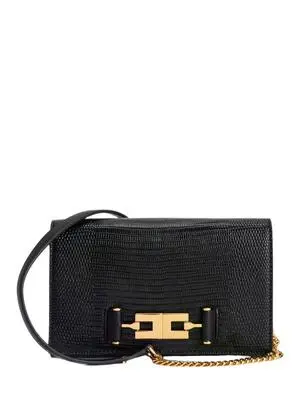 Elisabetta Franchi Logo Plaque Cross Body Bag - Black
