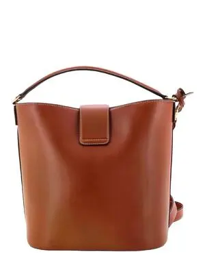 CELINE Celine Louise Bag Leather Bucket Bag