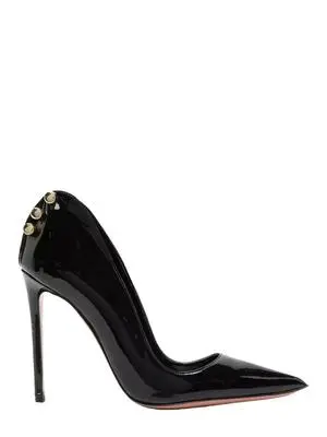 HARDOT Stud-embellished Patent Leather Pumps - Black