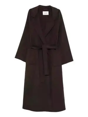 ARMA Belted Wool Coat - Brown