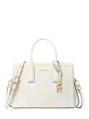 Michael Kors Michael Kors Small Laila Exclusive Logo Satchel Neutrals