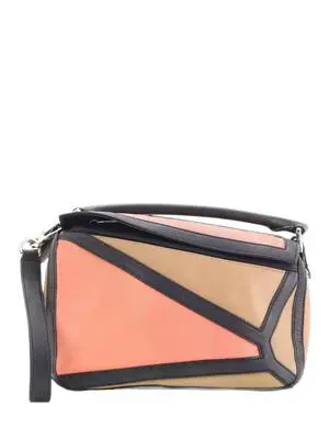 Loewe Puzzle Bag Leather Small Satchel - Brown