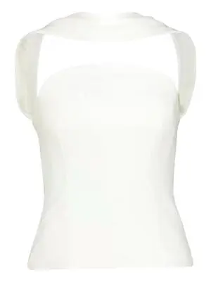 ROLAND MOURET Roland Mouret Scarf-Neck Sleeveless Blouse
