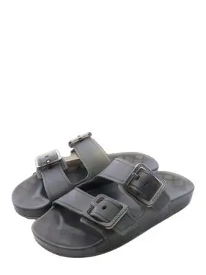 Balenciaga Mallorca Buckle-fastening Slide Sandals - Black