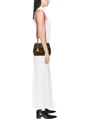 LOUIS VUITTON Louis Vuitton Monogram Cluny BB Satchel Brown