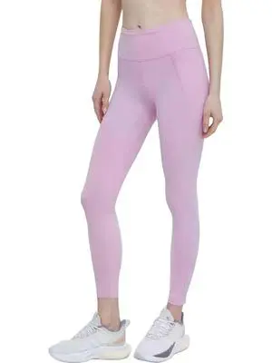 REEBOK Lux Logo-print Slip-pocket Leggings - Pink