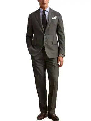 Ralph Lauren Purple Label Kent Glen Plaid Wool Suit - Grey