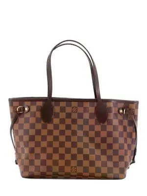 LOUIS VUITTON Neverfull Damier Pm Tote Bag - Brown