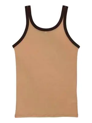 BASERANGE Contrast Trim Tank Top - Neutrals