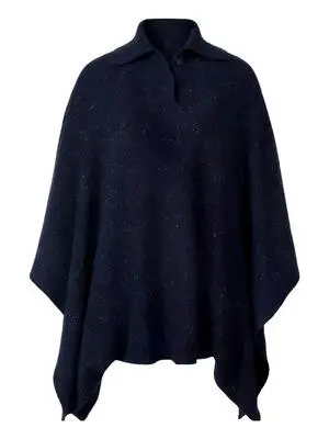 Fabiana Filippi Knitted Poncho - Blue