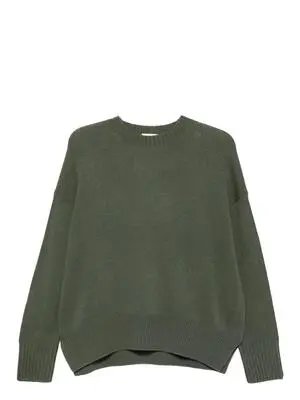 ALLUDE Ribbed-knit Cashmere Sweater - Green