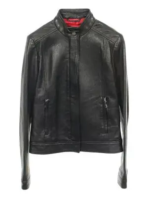 GUCCI GUCCI Leather Band Collar Jacket