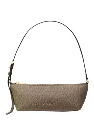 Michael Kors Laila Small Signature-logo Satchel - Green