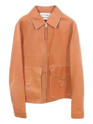 LOEWE Loewe Leather Zip-Up Jacket