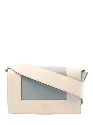 Celine CELINE Medium Frame Shoulder Bag Neutrals