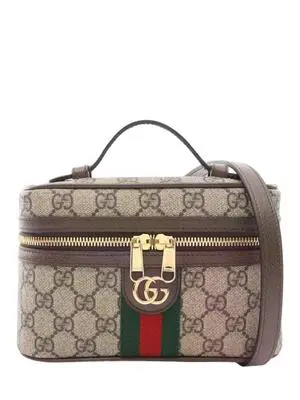 Gucci Gucci Ophidia Web Stripe Tote Bag Neutrals