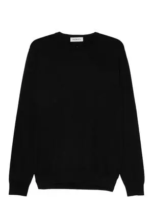 Premiata Crew Neck Fine Knit Sweater - Black