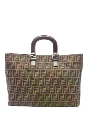 Fendi Zucca Monogram Tote Bag - Brown