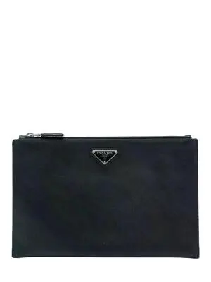 Prada Saffiano Clutch Bag - Black