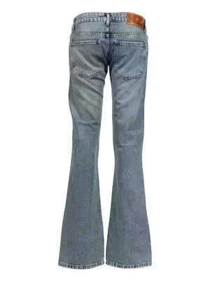 Natasha Zinko Treated Flared Jeans - Blue