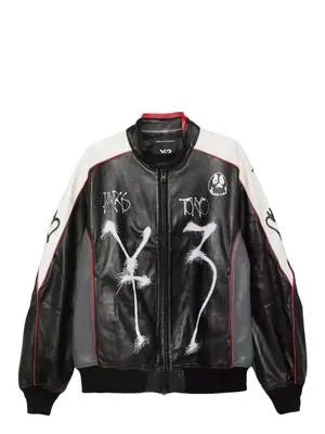Y3 Y3 Leather Jacket