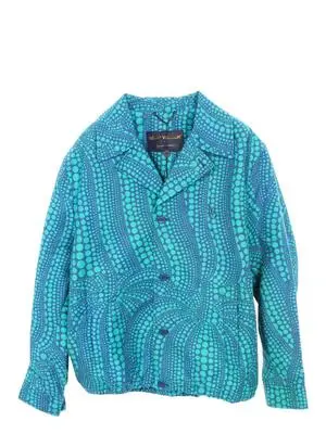 LOUIS VUITTON 2010s X Yayoi Kusama Pumpkin Print Jacket - Blue