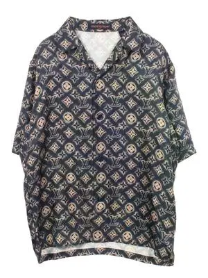 LOUIS VUITTON 2010s Monogram Shirt - Blue