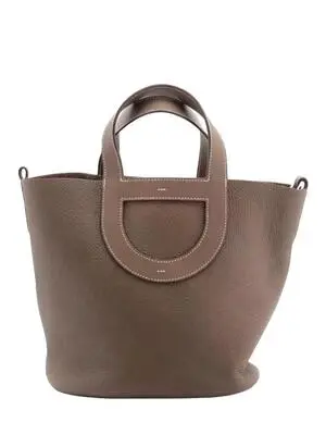 Hermès Hermès "In The Loop" 23 Handbag In Clemence And Swift Leather Brown