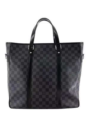 LOUIS VUITTON Tadao Handbag Damier Graphite Mm Tote Bag - Black