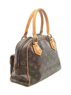 LOUIS VUITTON Louis Vuitton Monogram Manhattan Tote Bag Brown