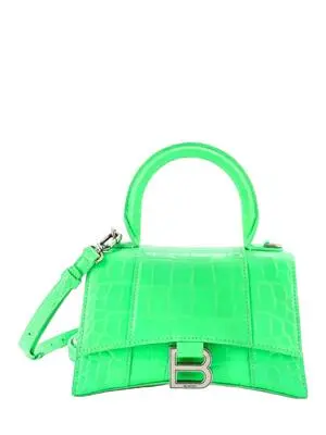Balenciaga Hourglass Top Handle Bag - Green