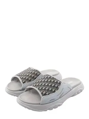 Dior Oblique Slide Sandals - Grey