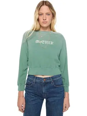 MOTHER The Itty Concert Raglan Sweatshirt - Green