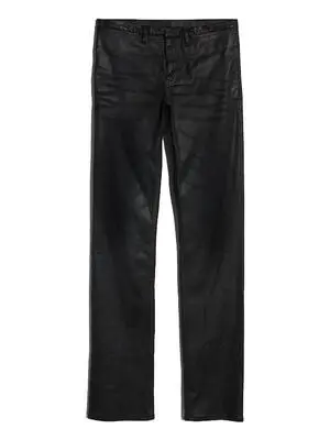 Gucci Coated Stretch Cotton Twill Denim Pants - Black
