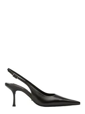 TONY BIANCO TONY BIANCO Dixie Slingback Pointed Toe Heels Black Como