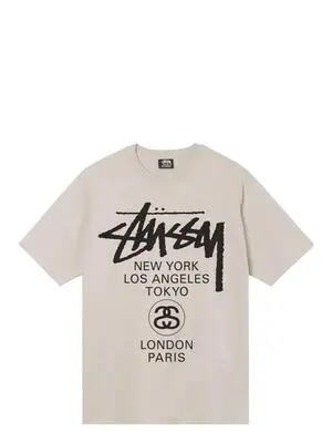 StÜssy World Tour T-shirt - Smoke