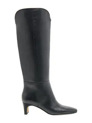 DOLCEVITA Brion Wide Calf Boots - Black Leather