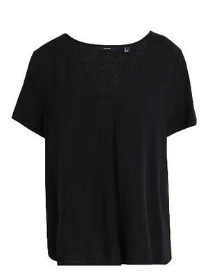 Vero Moda V-neck Short Sleeve Top - Black