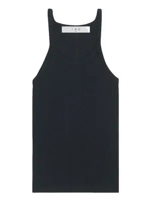 IRO PARIS Palisso Ribbed Tank Top - Black