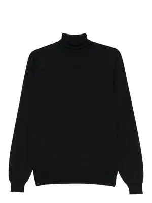 LARDINI Lardini Wool Turtleneck Sweater Black