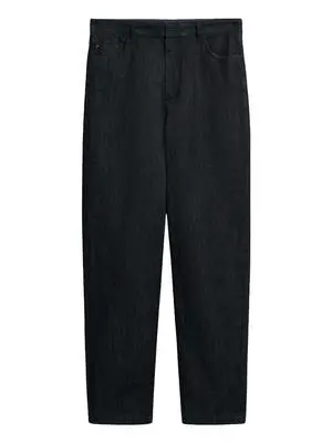 Max Mara Dark Blue Straight Leg Jeans - Black