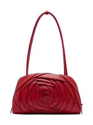 ROGER VIVIER Roseline Leather Shoulder Bag - Red