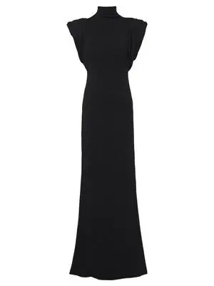 MUGLER Mugler Draped Wool-Blend Jersey Gown