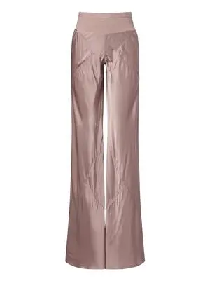 Rick Owens Bias Satin Wide-leg Pants - Pink