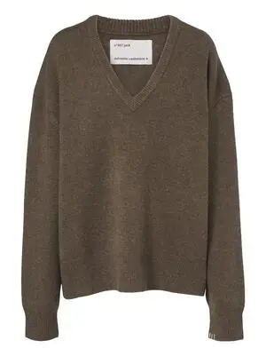Extreme Cashmere N°457 Jack V-neck Cashmere-blend Sweater - Green