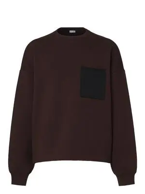 Loewe Loewe Anagram Cotton-Blend Sweater Brown